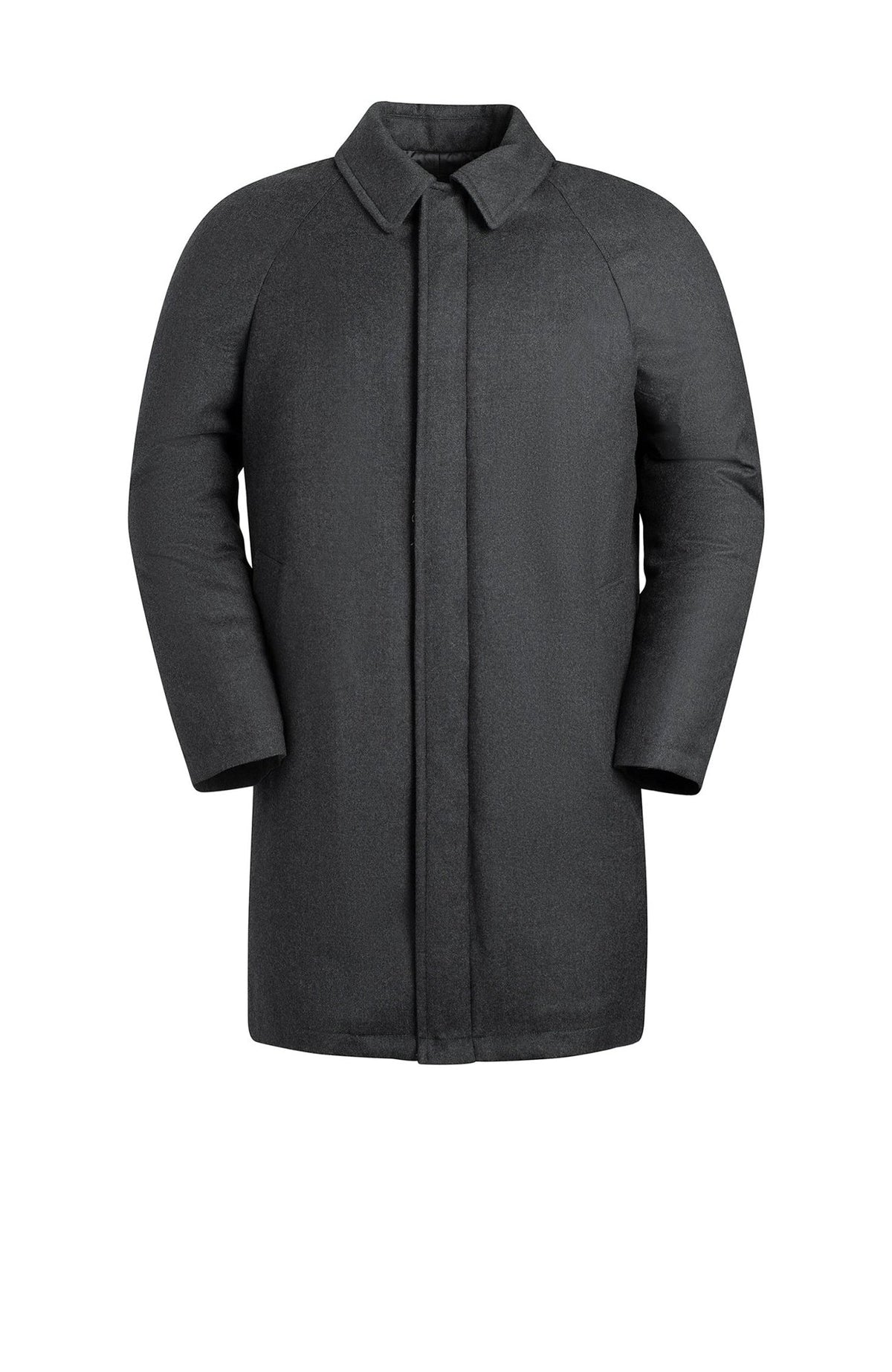 Mcmillan Gray Wool & Silk Car Coat